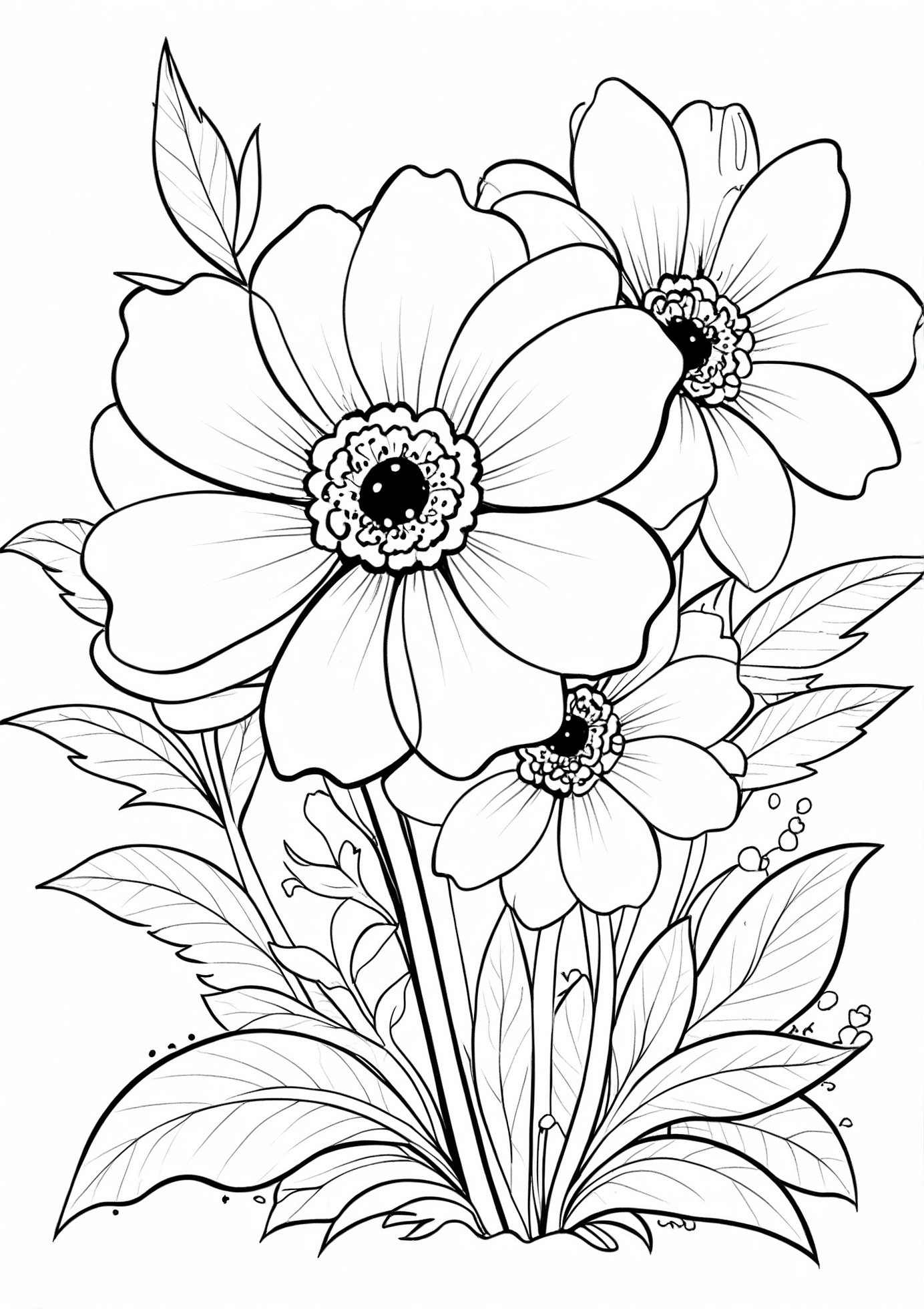 Dibujos de Flores para Colorear Gratis - imprimeycolorea.com
